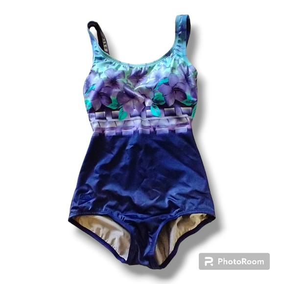 Speedo | Swim | Vintage Floral Speedo Piece Swimsuit Size 8 | Poshmark
